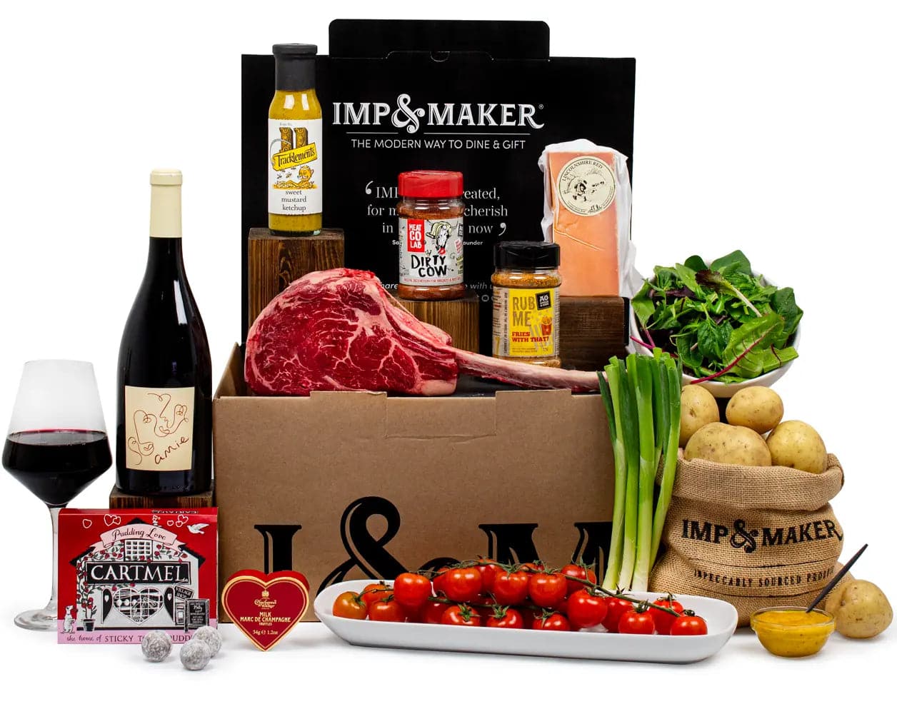 The Ultimate Posh Pub in a Box Wine Duo & Beer Gift Hamper – IMP & MAKER