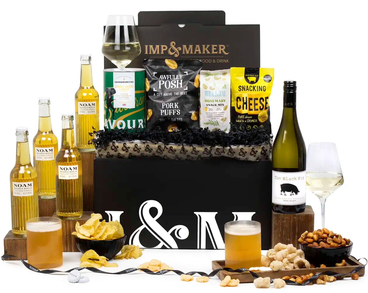 White Wine & Beer Pub in a Box Gift Hamper – IMP & MAKER
